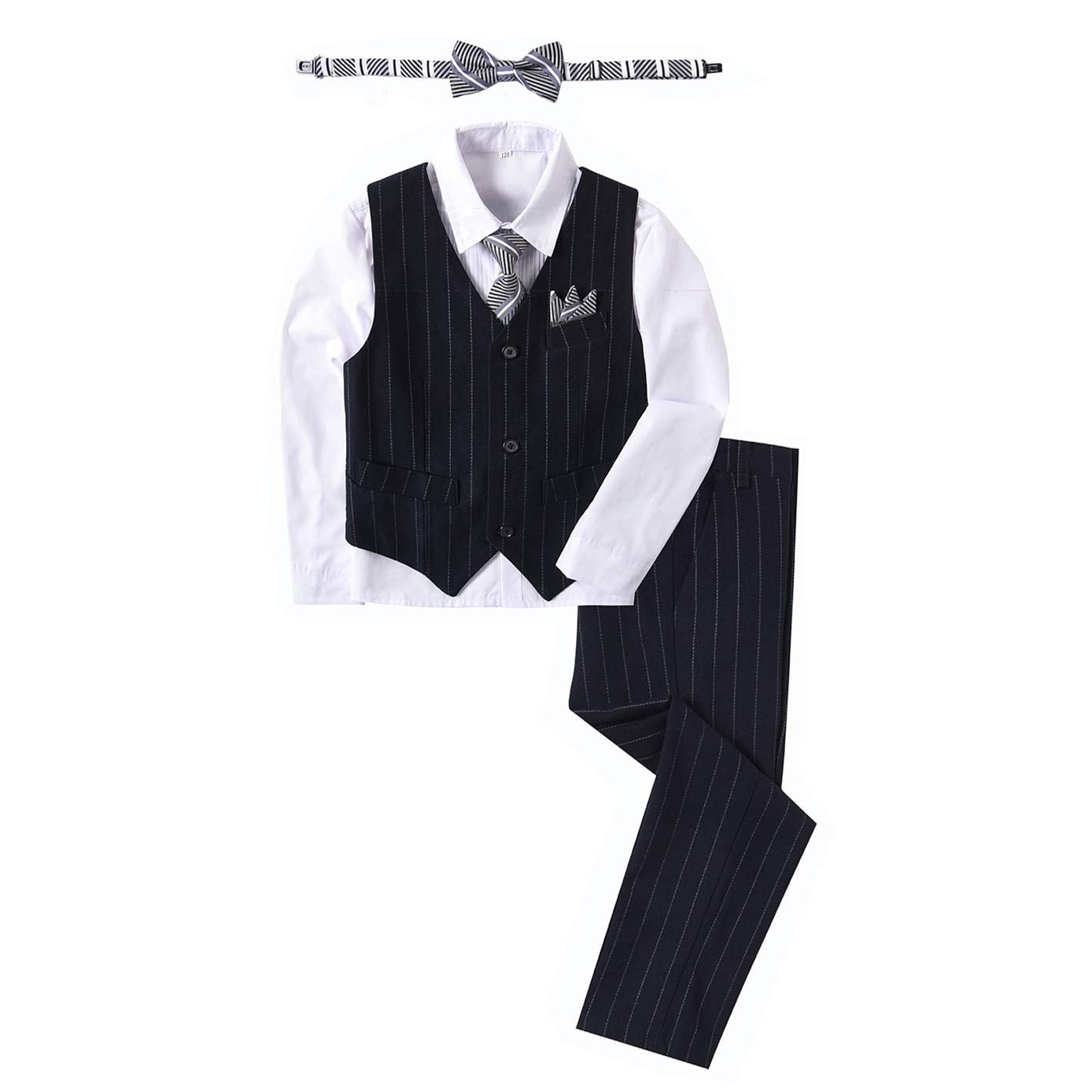 ETHAN Toddler Boys Church Clothes Boys Formal Wear Outfit Set Vest and ...