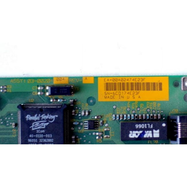 ETHERLINK III 10MBPS, 03-0020-004 REV.A, ISA NETWORK CARD, 02-0020-004 ...