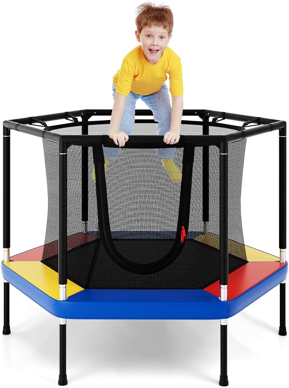 ETHFRF 48" Kids Trampoline, Outdoor Indoor Mini Recreational Round ...