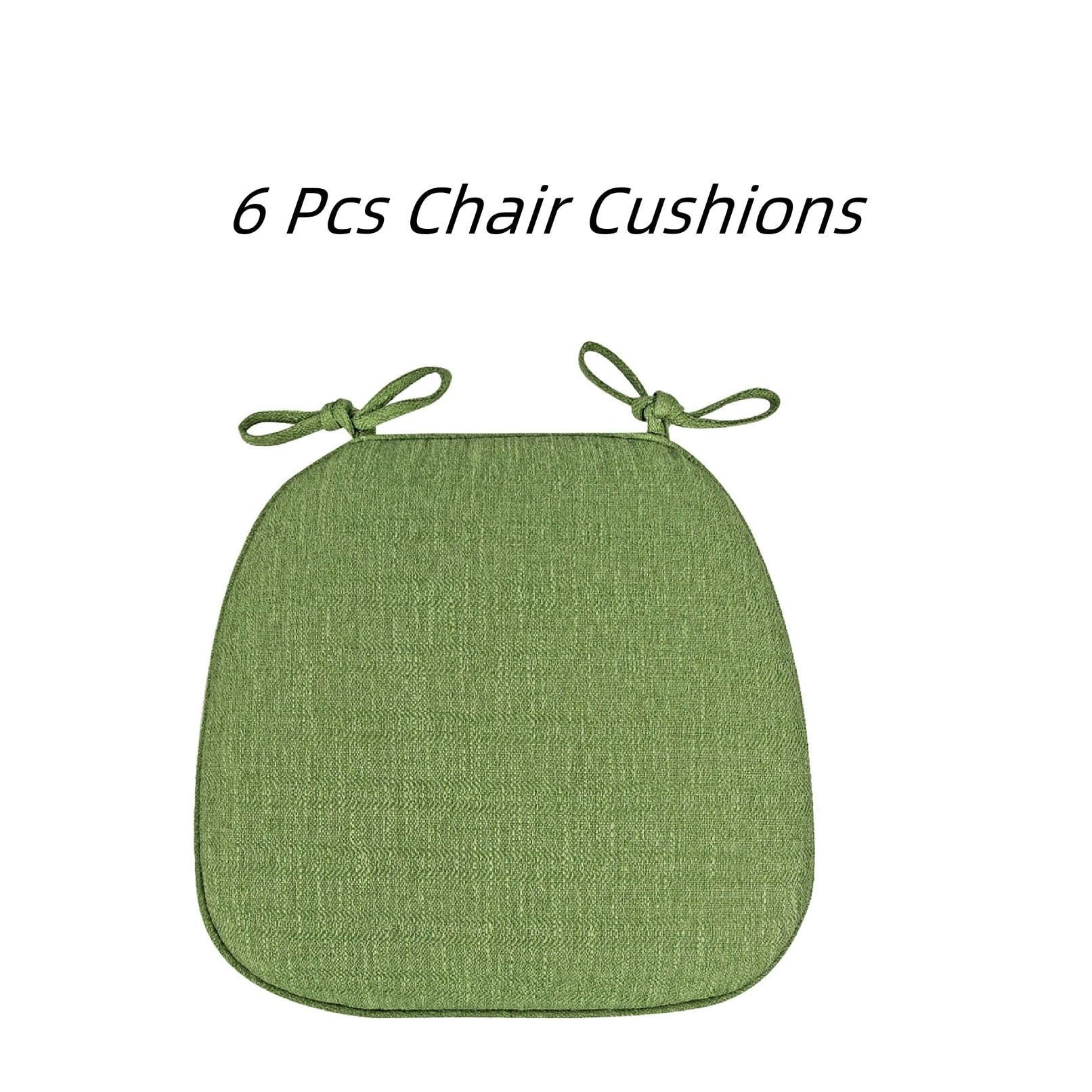 ETHKIA Set of 6 U-Shaped Chair Cushions for Dining Chairs , Kitchen ...