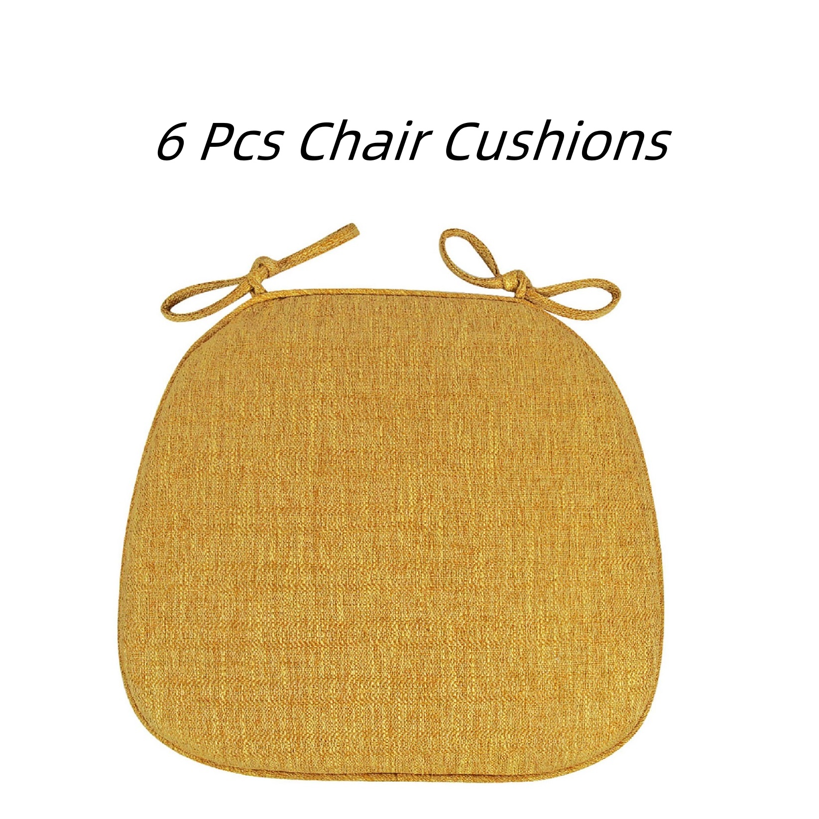 ETHKIA Set of 6 U-Shaped Chair Cushions for Dining Chairs , Kitchen ...