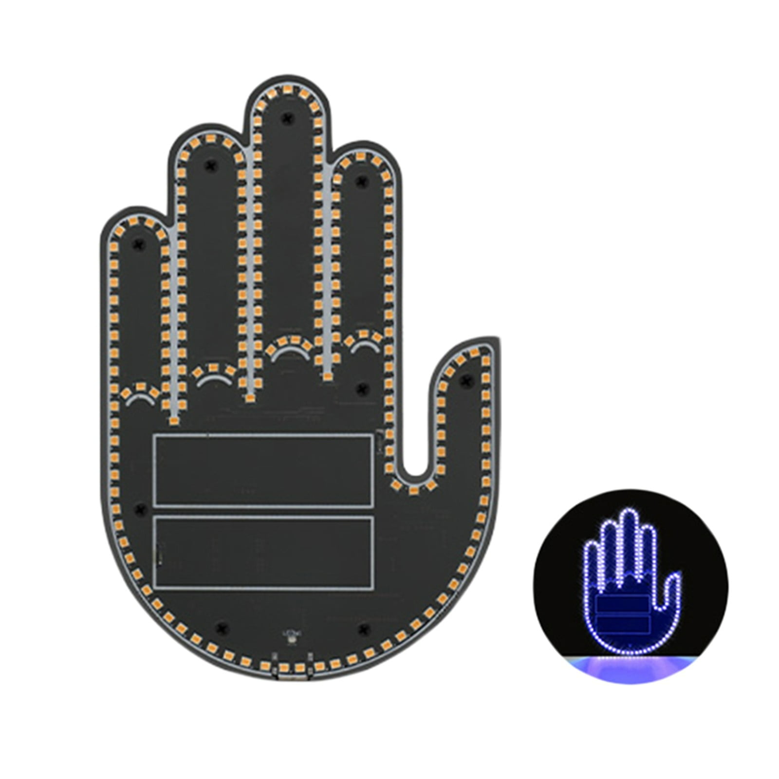 ETHKIA USB Port Hand Gesture Light, Funny Glow LED Middle Finger Car ...