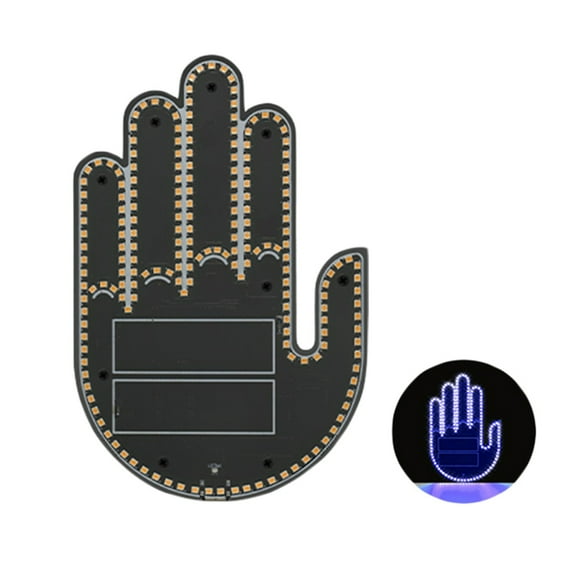ETHKIA USB Port Hand Gesture Light, Funny Glow LED Middle Finger Car ...