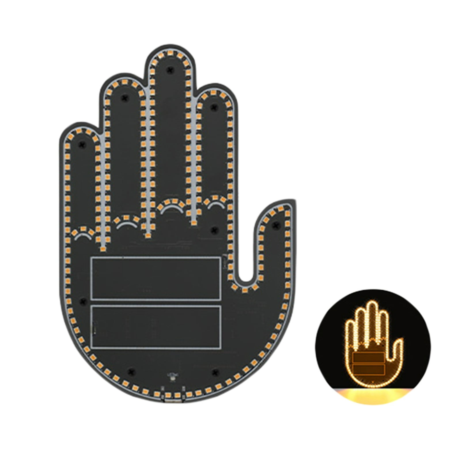 ETHKIA USB Port Hand Gesture Light, Funny Glow LED Middle Finger Car ...