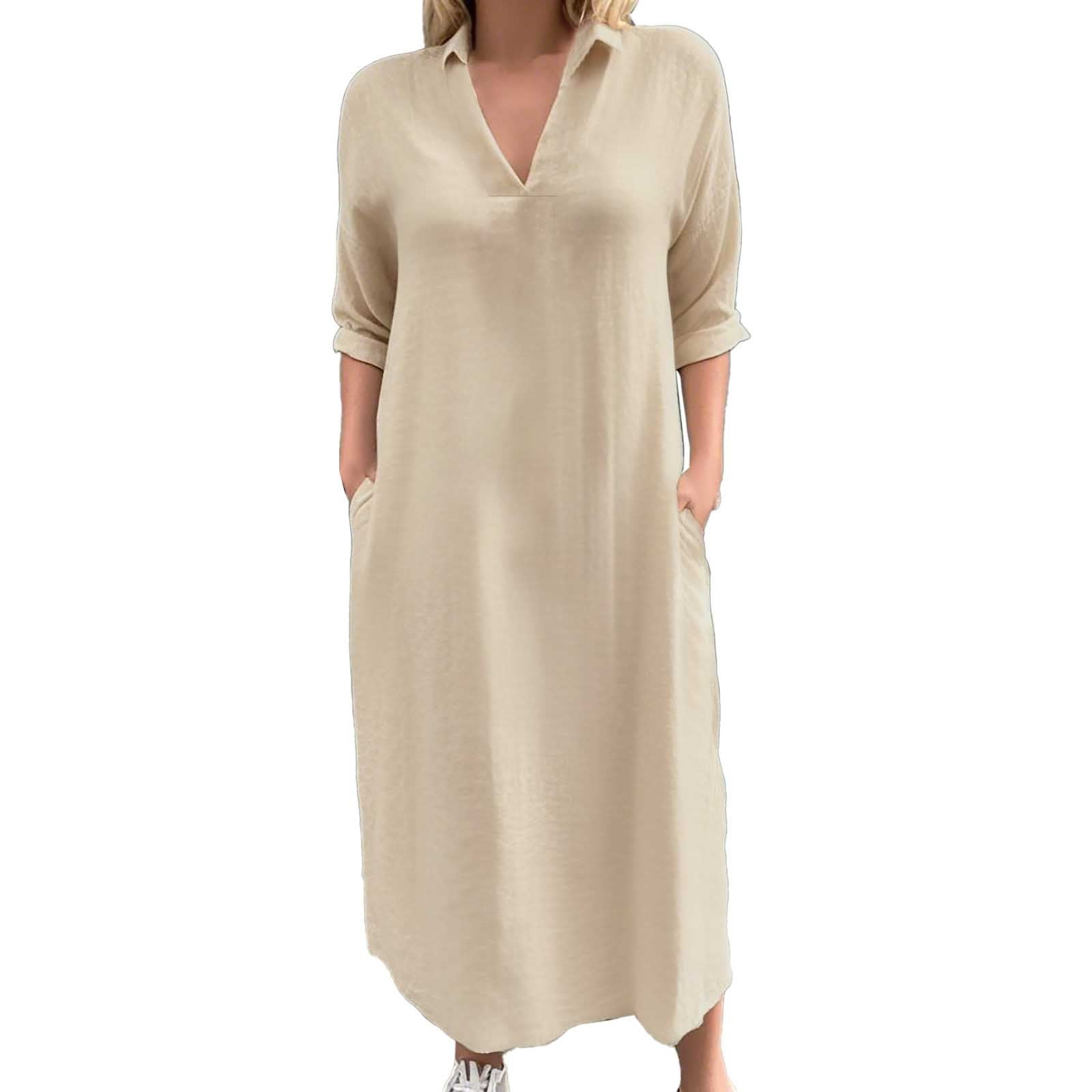 ETHKIA Women's Underdress Sleeveless Renaissance Linen Tunic Peasant ...