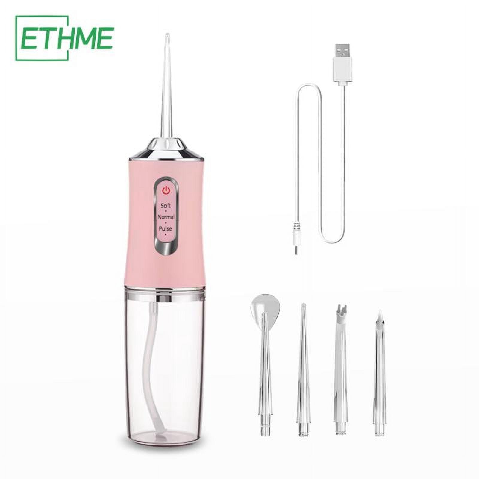 ETHME A8 Pink Rechargeable Electric Toothbrush with Dental Mini Travel ...
