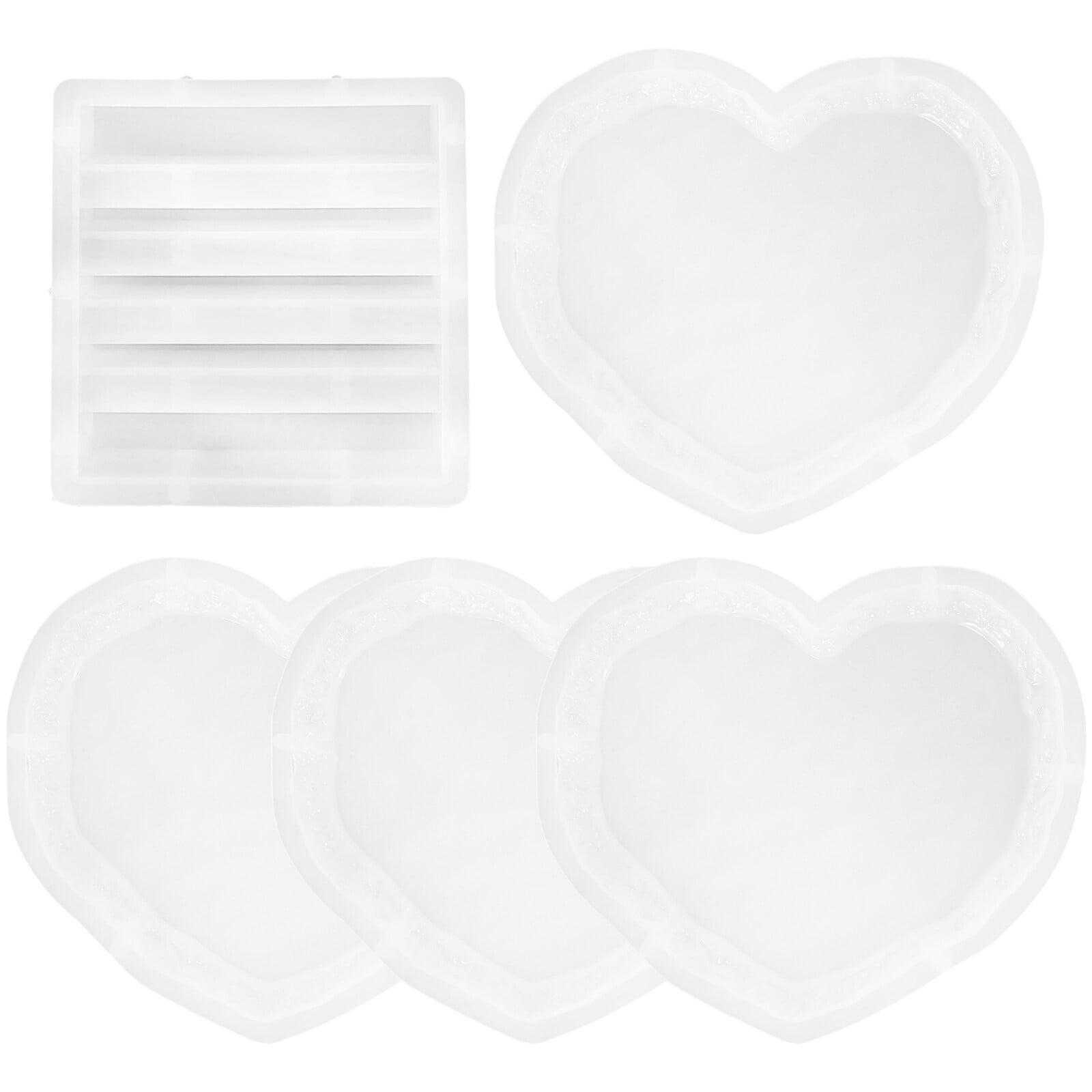 ETHZZLE 1 Set of Silicone Coaster Mould Transparent for Coaster Making ...
