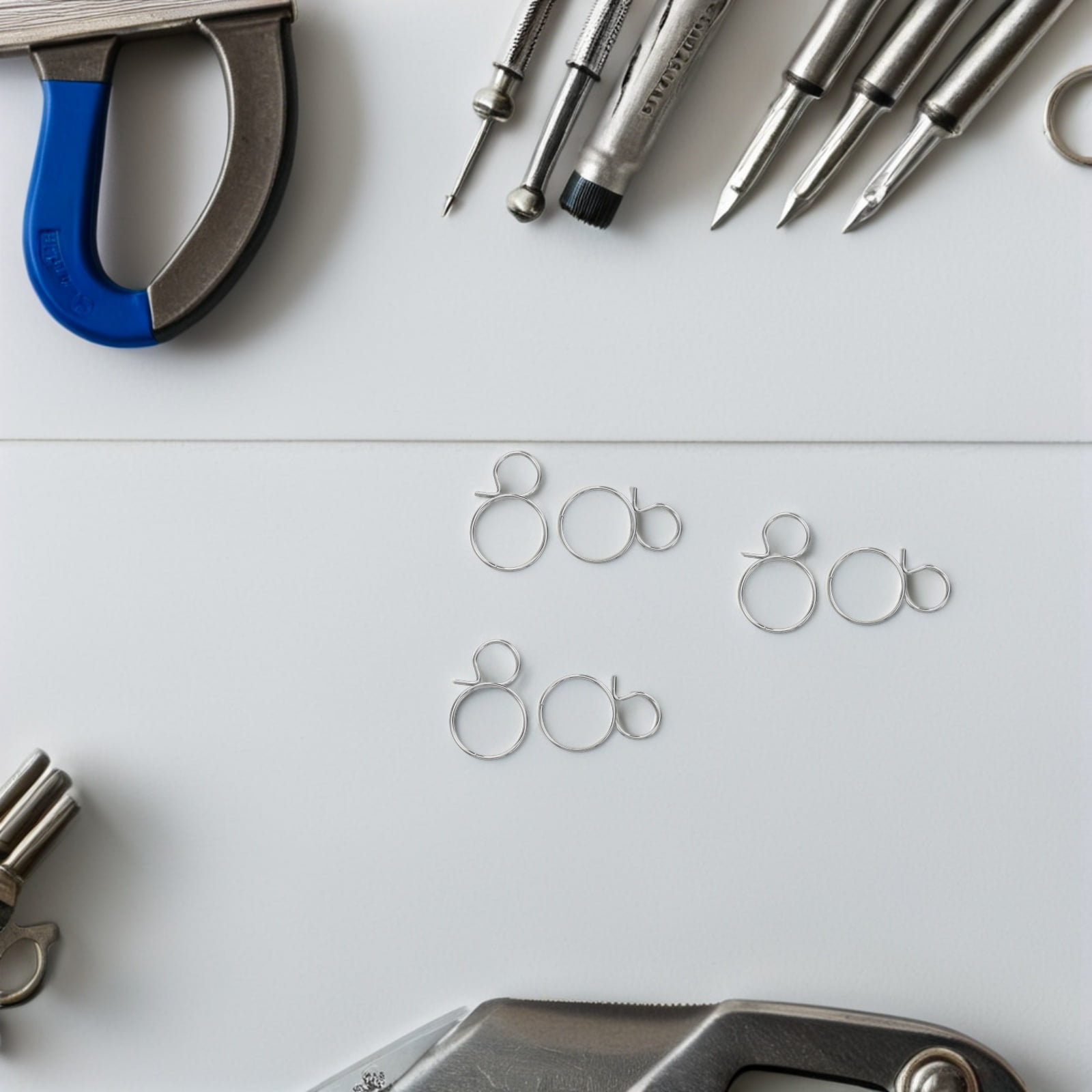 ETHZZLE 100Pcs Metal Chandelier Connectors Stainless Steel Pendant ...