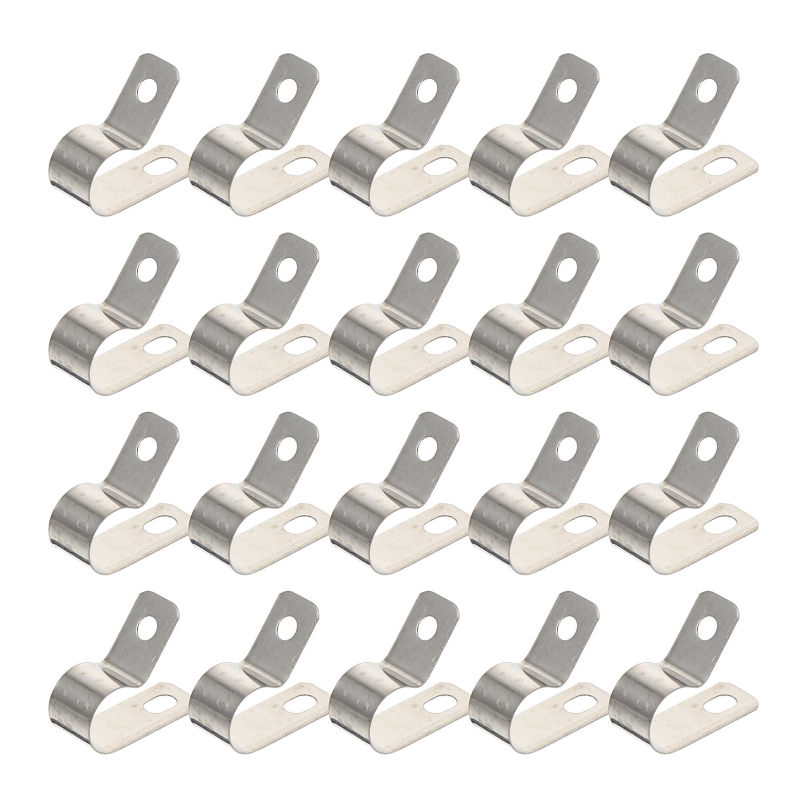 ETHZZLE 100Pcs Wire Fixing Clips Aluminum Alloy R-Type Cable Holder for ...