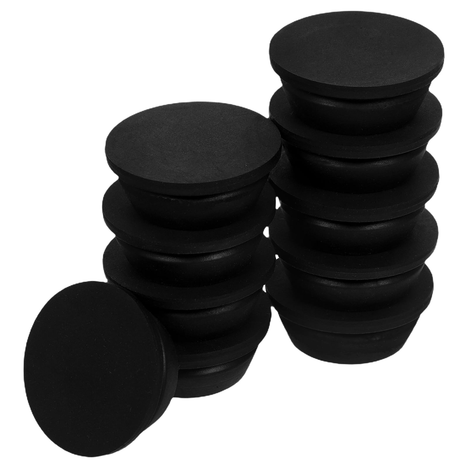 ETHZZLE 10Pcs Black Rubber Hole Plugs for Air Conditioner Drain Stopper ...