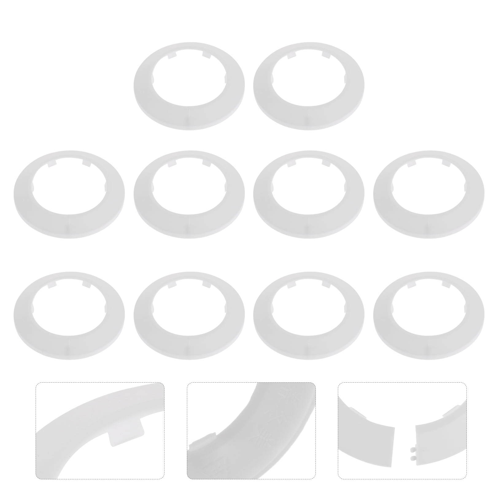 ETHZZLE 10Pcs Air Conditioner Wall Hole Cover Plastic Decorative Cover ...