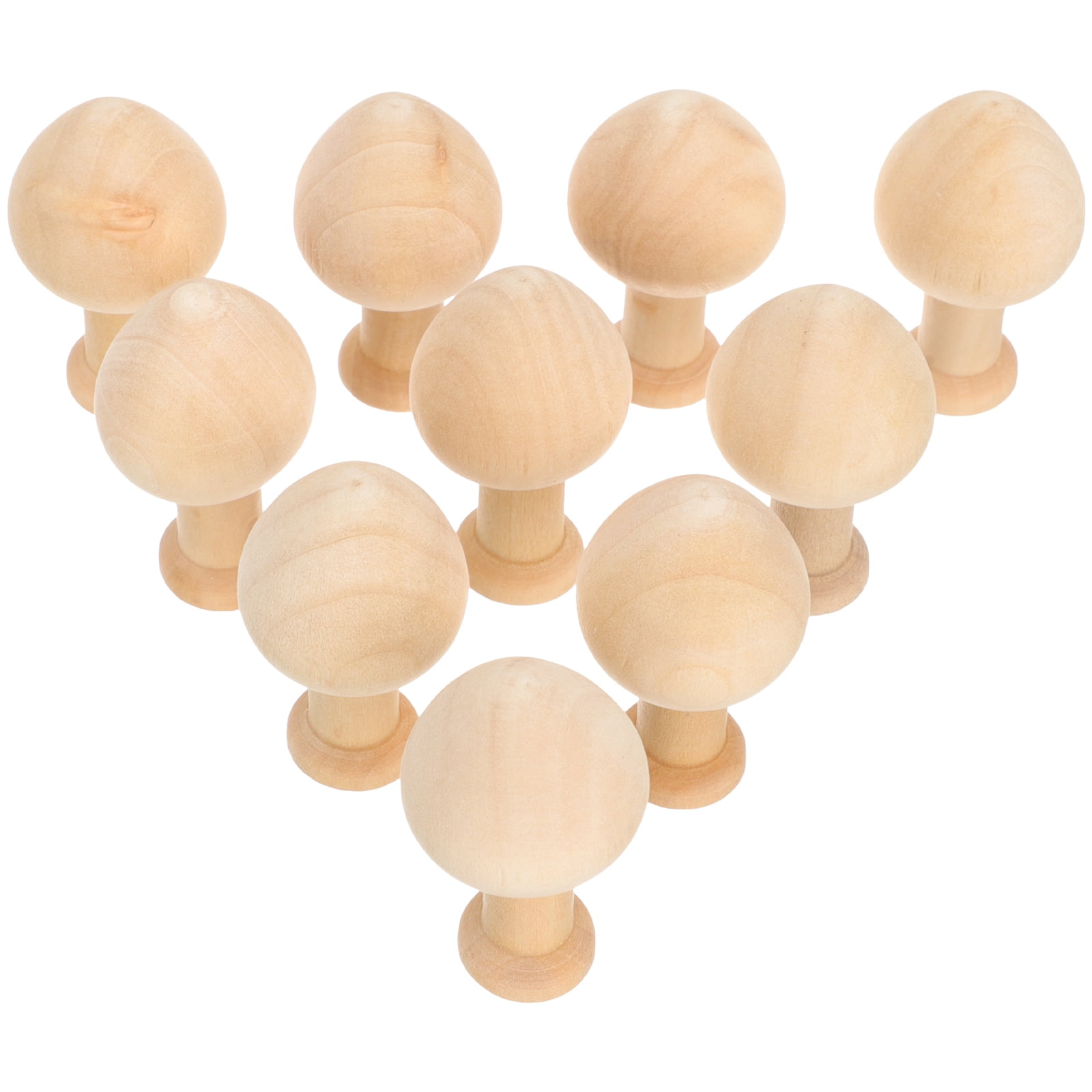 ETHZZLE 10Pcs Khaki Wooden Tree Shape Natural Decoration for Diy Wood ...