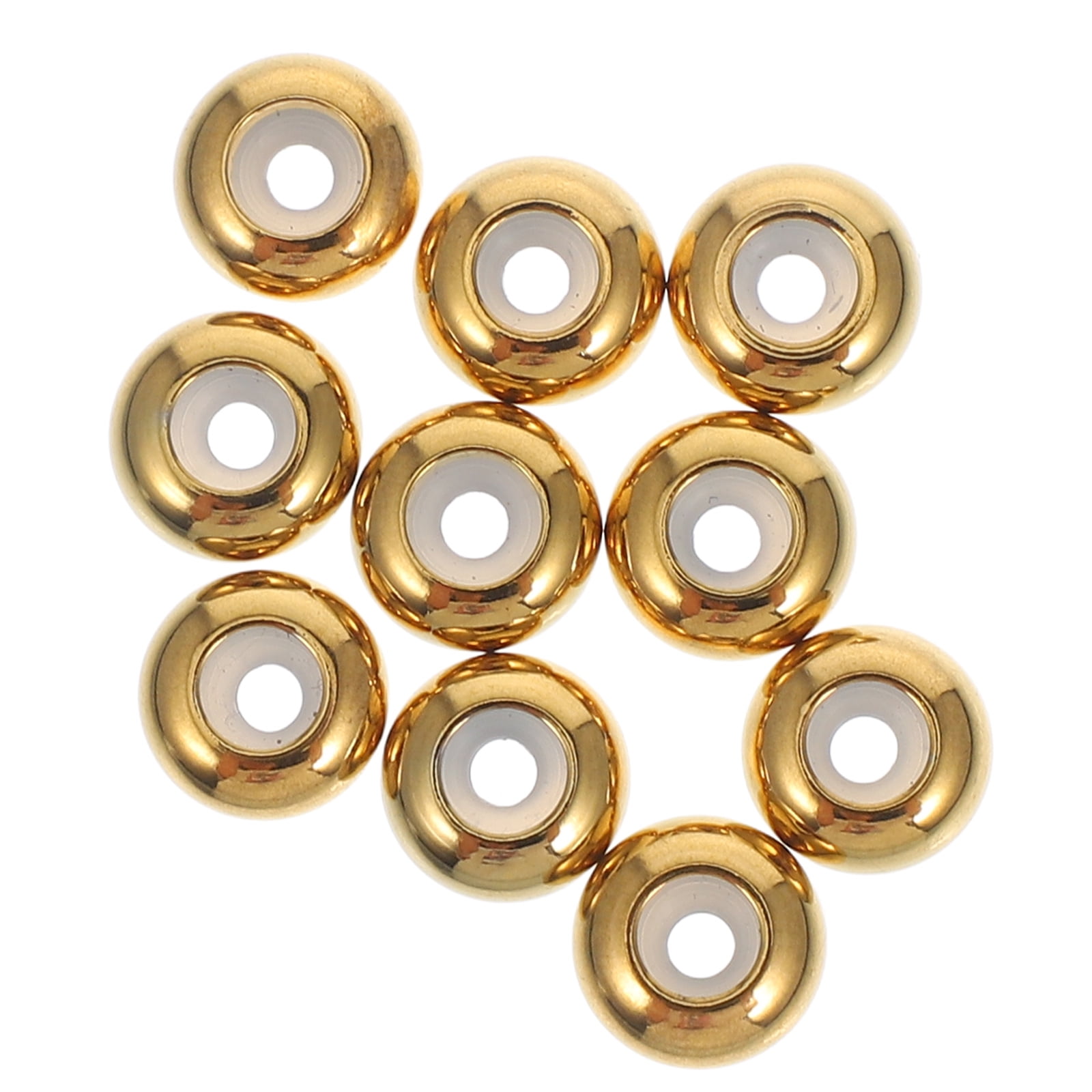 ETHZZLE 10Pcs Positioning Spacer Beads with Holes Round for Artists and ...