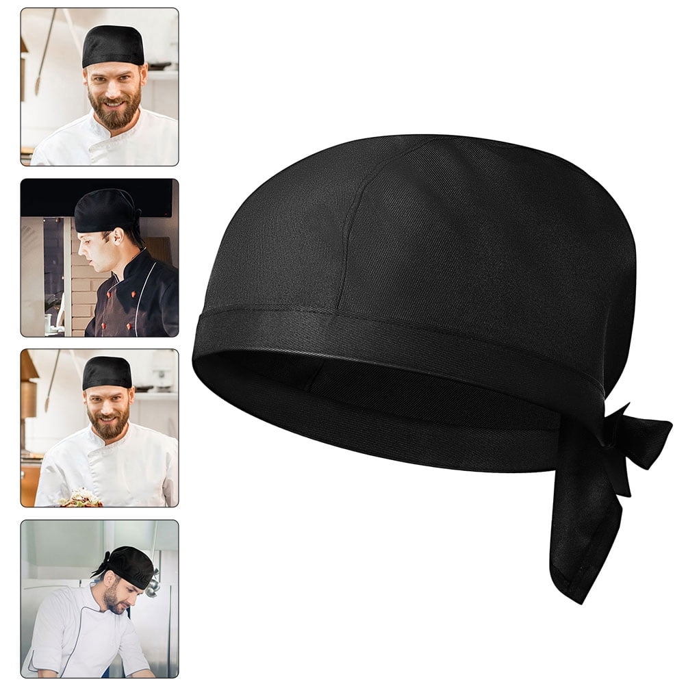 ETHZZLE 10Pcs Black Cotton Chef Hats Comfortable Cook Hats for Kitchen ...