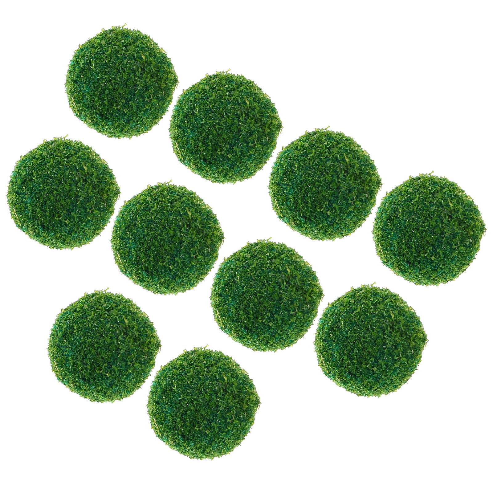ETHZZLE Bush Cluster Ball Decor Miniature Shrub Ball Green Plastic ...