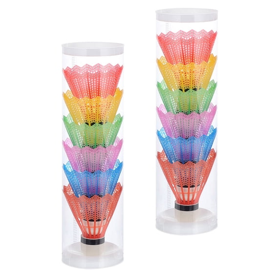 ETHZZLE 12Pcs Training Plastic Badminton Shuttlecocks with Good ...