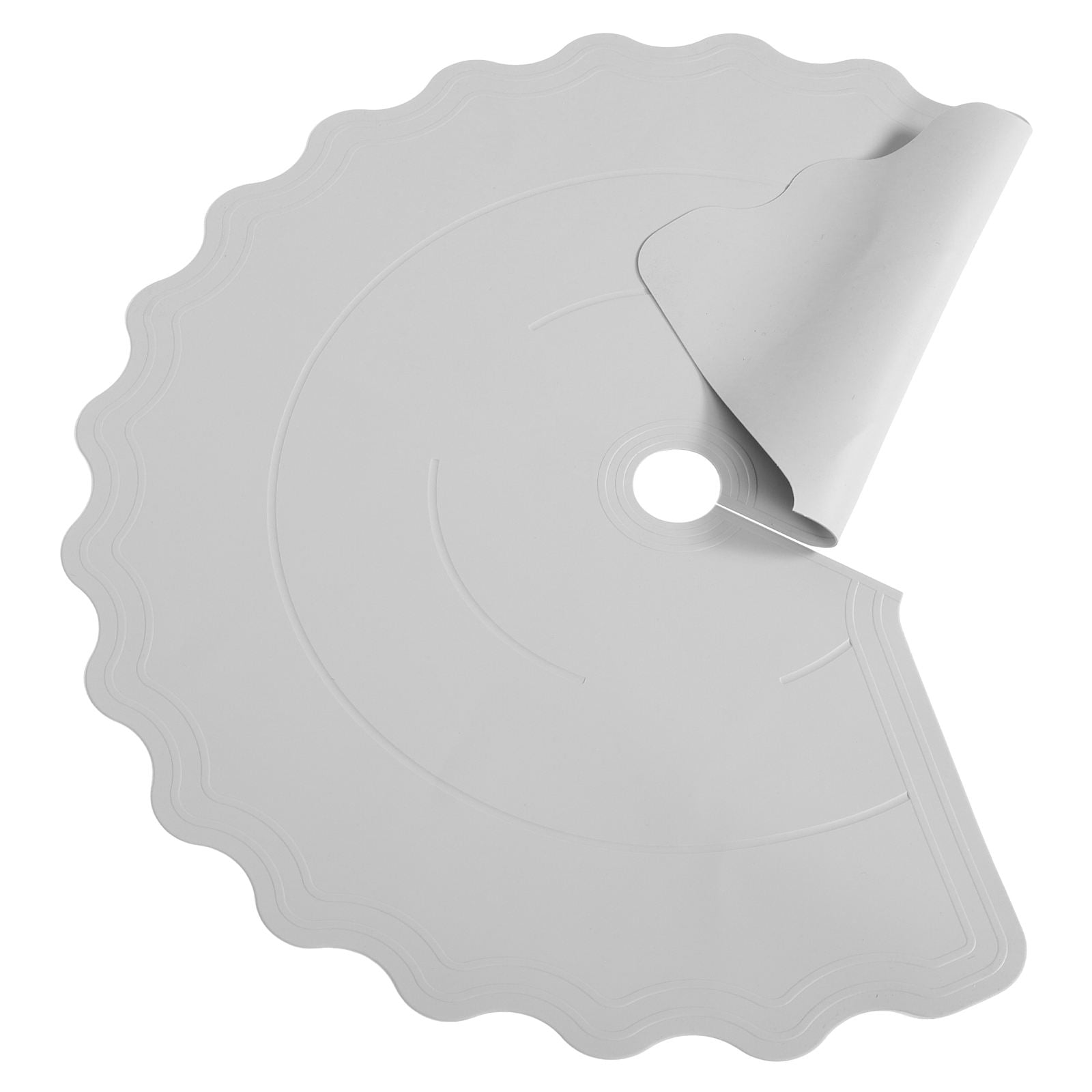 ETHZZLE 1Pack Round Silicone Mat Liner for Kitchen and Bathroom ...