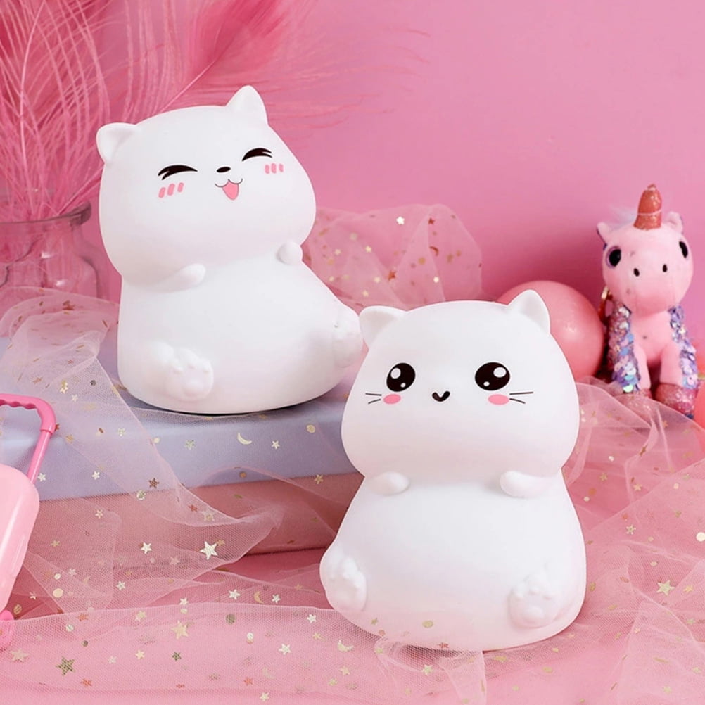 ETHZZLE 1Pc Household LED Desk Lamp Cat Shape Night Light for Bedroom ...