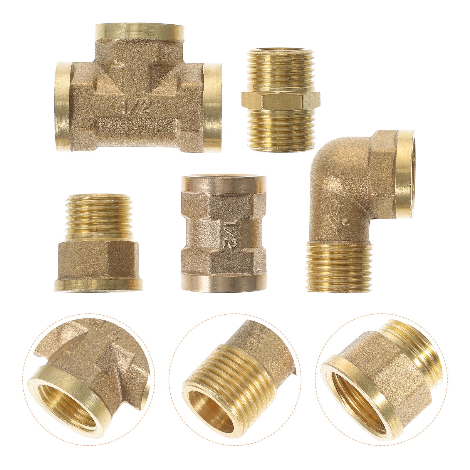 ETHZZLE 1Set Female to Female Brass Faucet Coupler for Garden Hose ...
