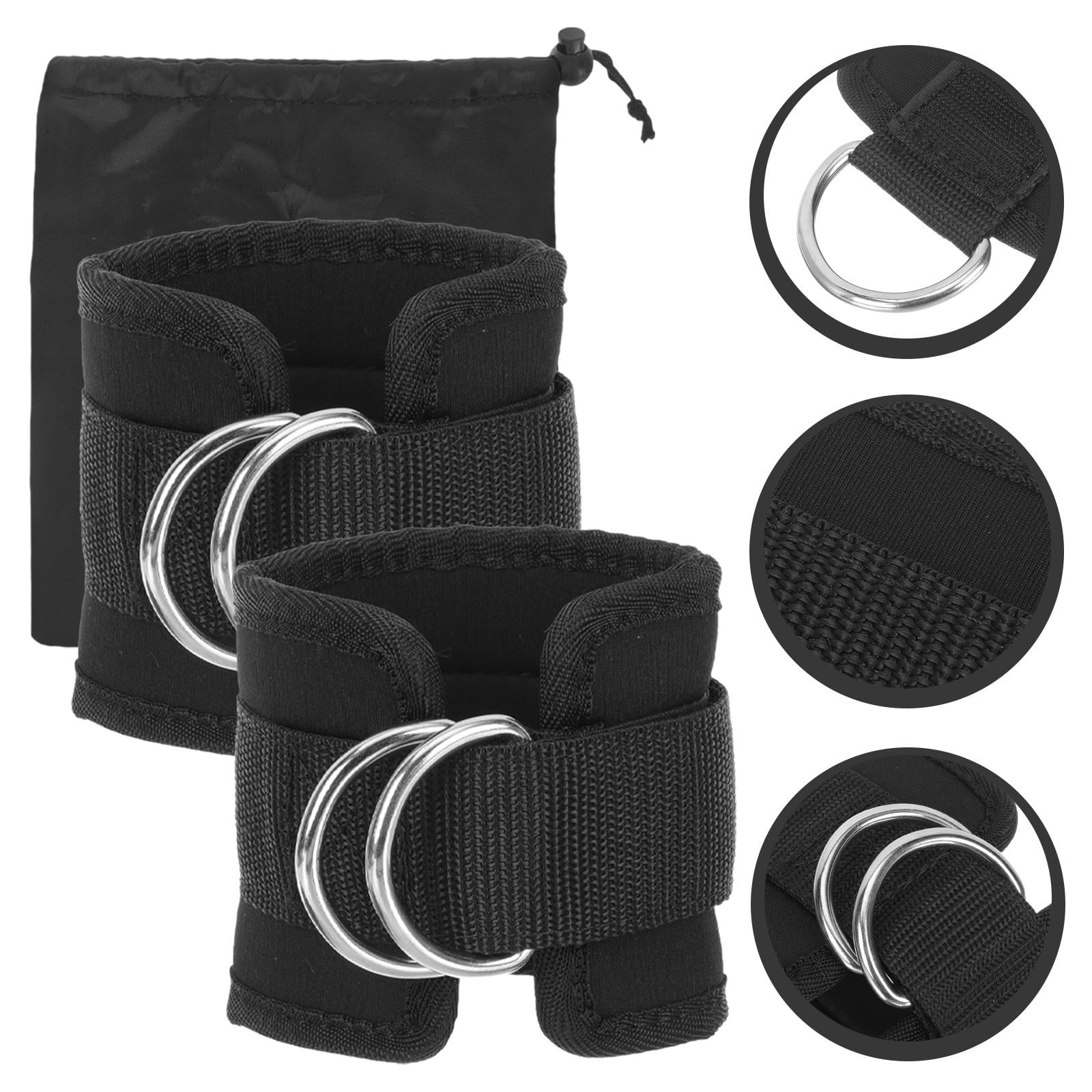 ETHZZLE 1Set Premium Black Adjustable Ankle Bands for Gym Training and ...