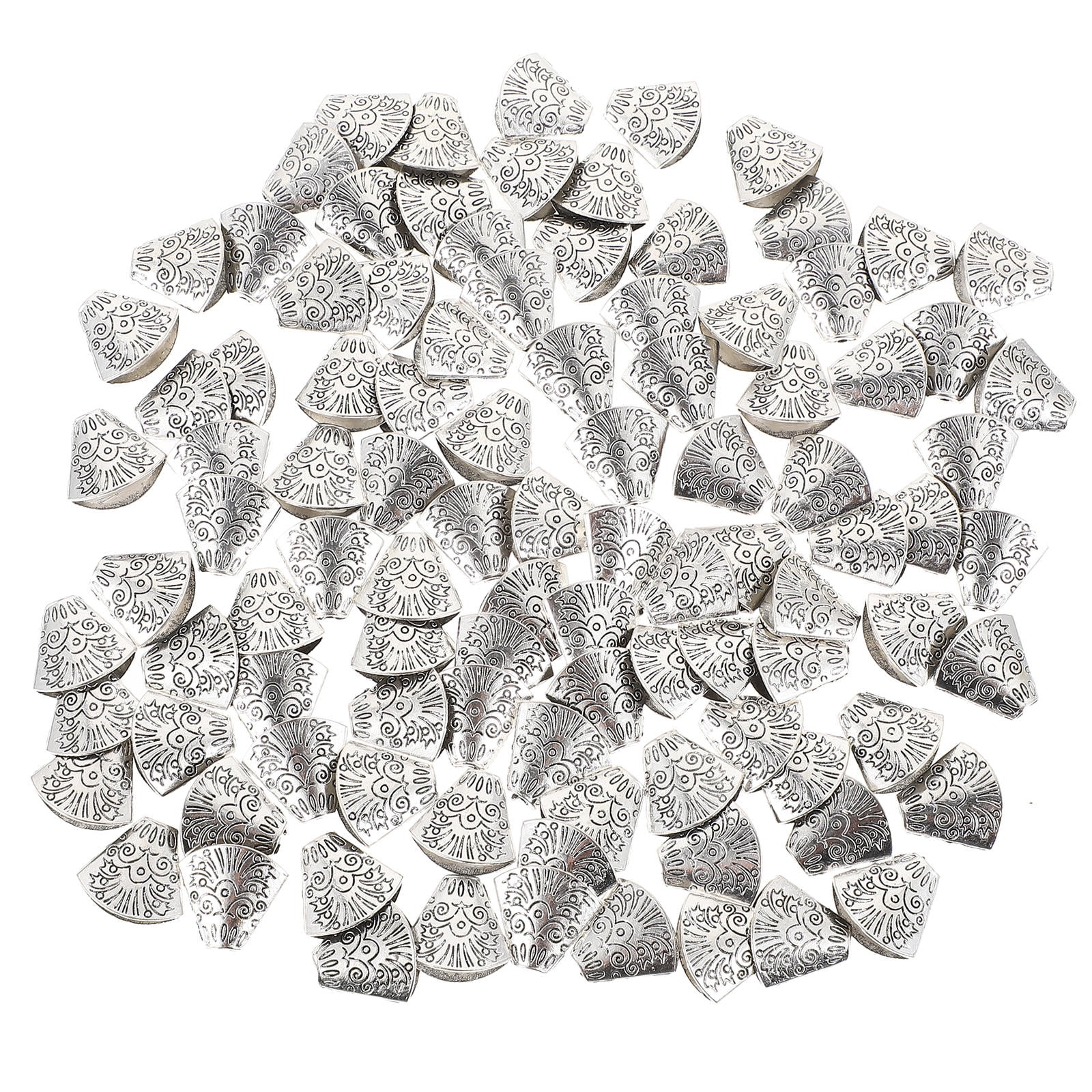 ETHZZLE Metal Material Bead Caps Tassel End Caps Silver Alloy 1 Set for Craft Projects - Walmart.com
