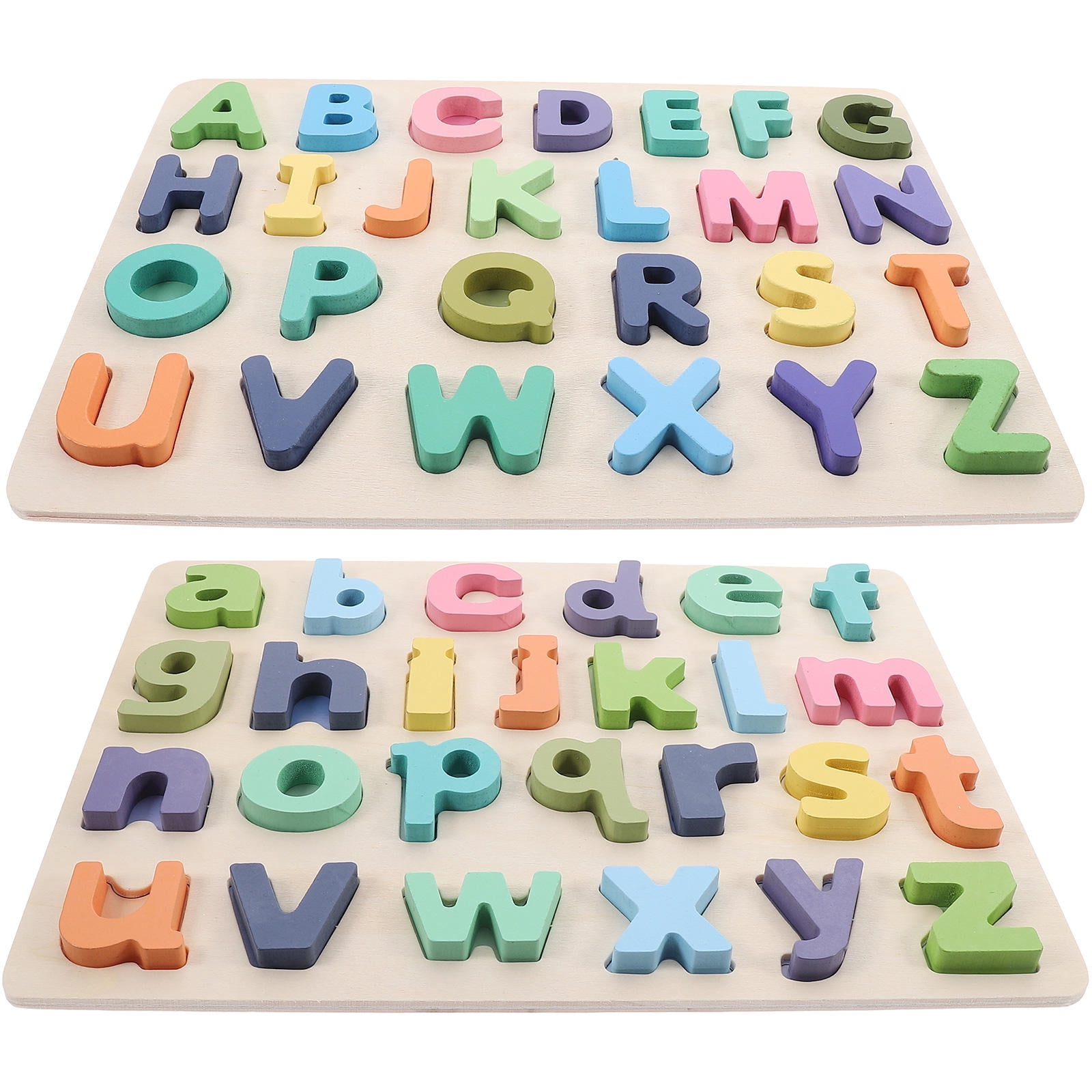 ETHZZLE 2 Sets Toddler Learning Toys Jigsaw Puzzles For Children Memory ...