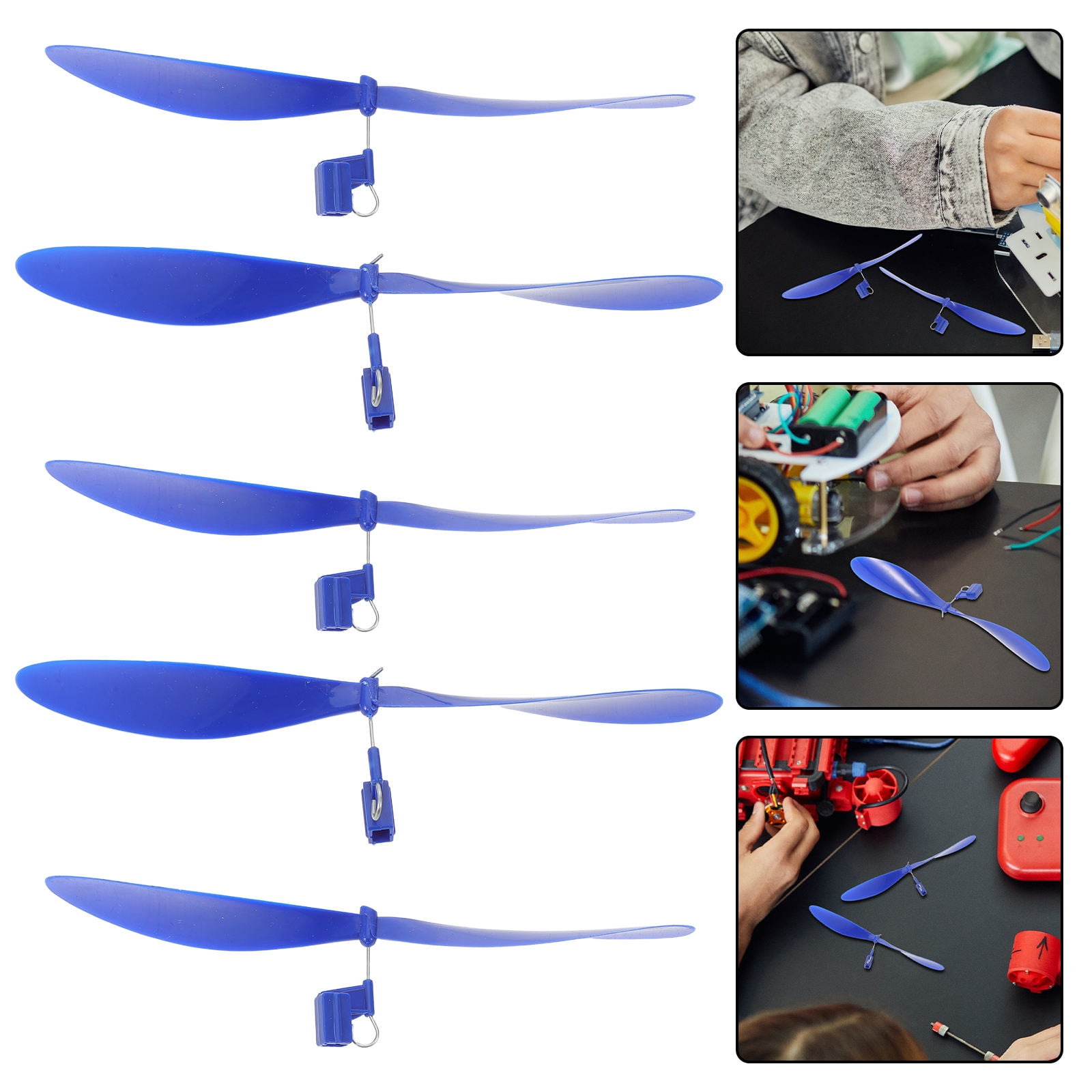 ETHZZLE Glider Plastic Propeller Blue Plastic Metal Enhanced Stability ...