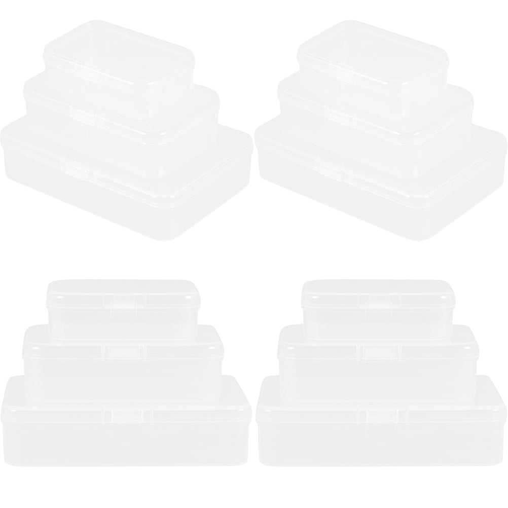 ETHZZLE 20Pcs Hardware Organizer Box Clear Plastic Storage Containers ...