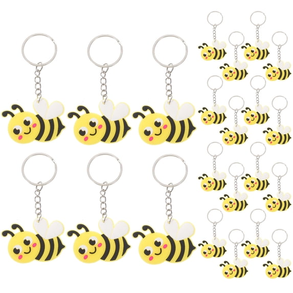 ETHZZLE 24pcs Creative Pendant Bee Keychain ABS Decoration for Phone ...