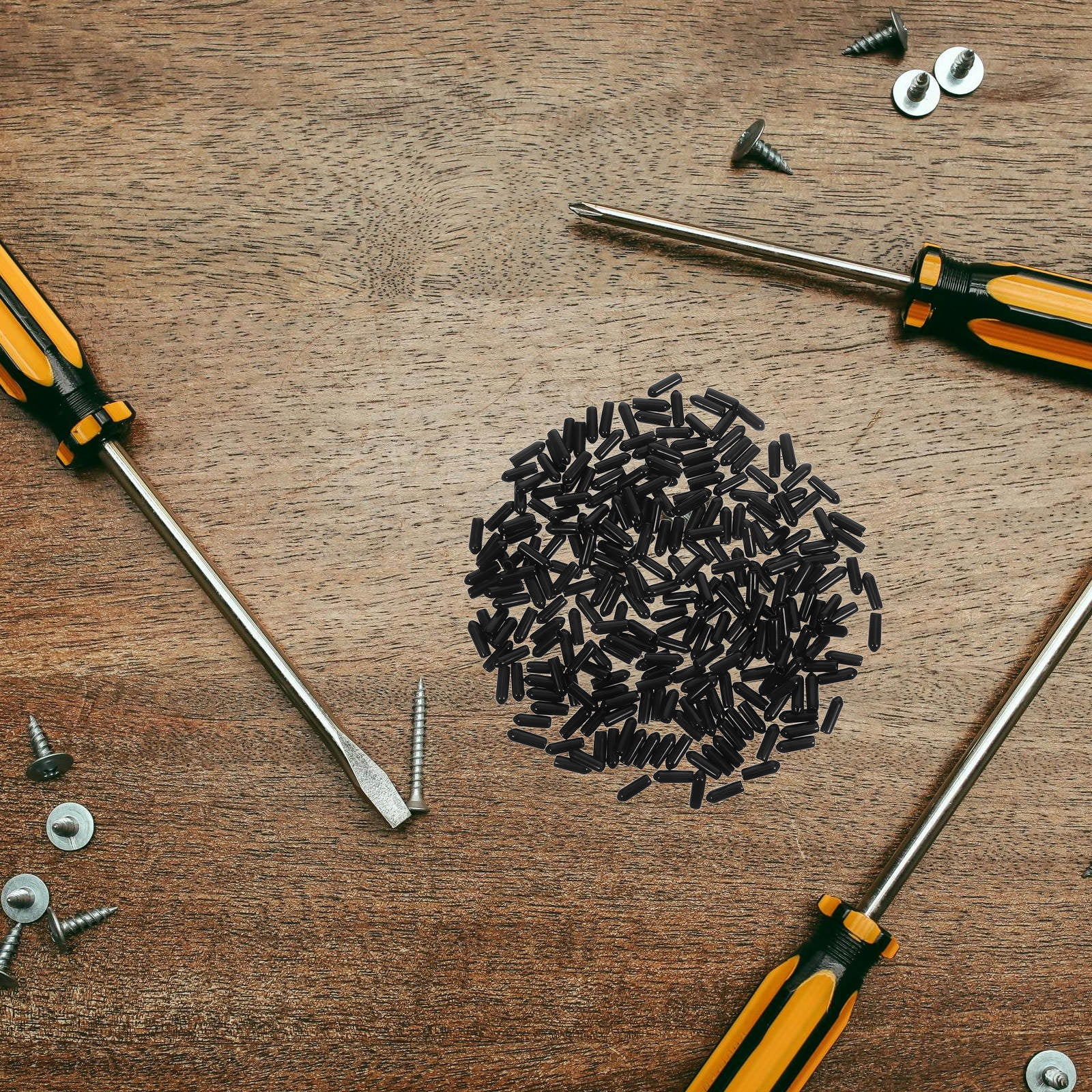 ETHZZLE 250Pcs Black PVC Hook Tip Protectors Flexible Pegboard Rack End ...