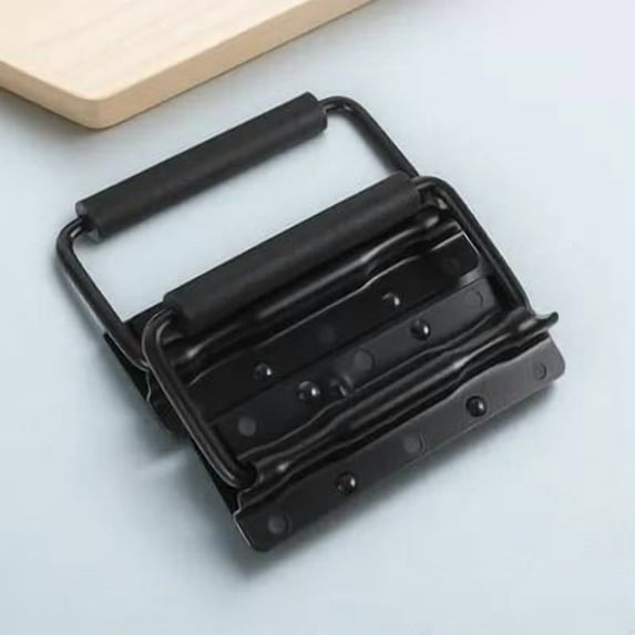 ETHZZLE 2Pcs Black Metal Spring Loaded Carry Handle Ergonomic Tool Box ...