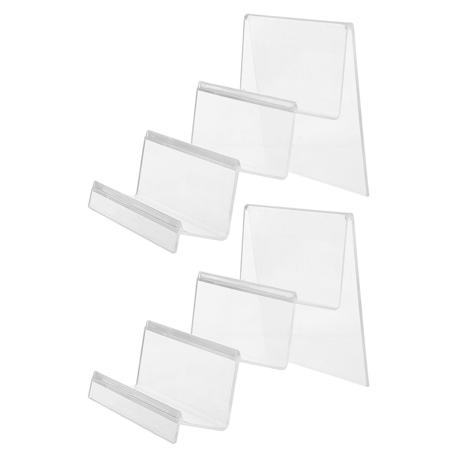 ETHZZLE 2Pcs Clear Acrylic Wallet Display Stand with Stable Tiered ...