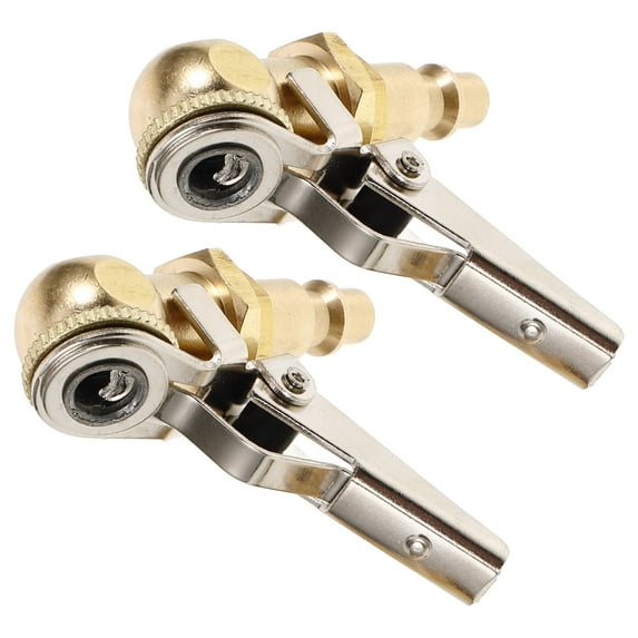 ETHZZLE 2Pcs Inflate Locking Chuck Metal Simple Style for Tire ...