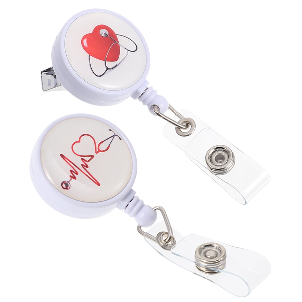 ETHZZLE 2Pcs Multi-Function Badge Holder Portable Badge Buckle ...