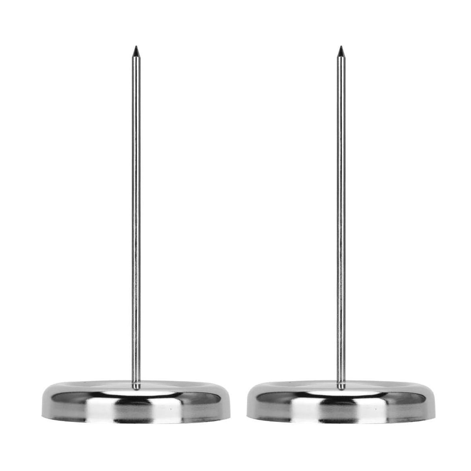ETHZZLE 2Pcs Multipurpose Restaurant Receipt Holder Spike Stainless ...