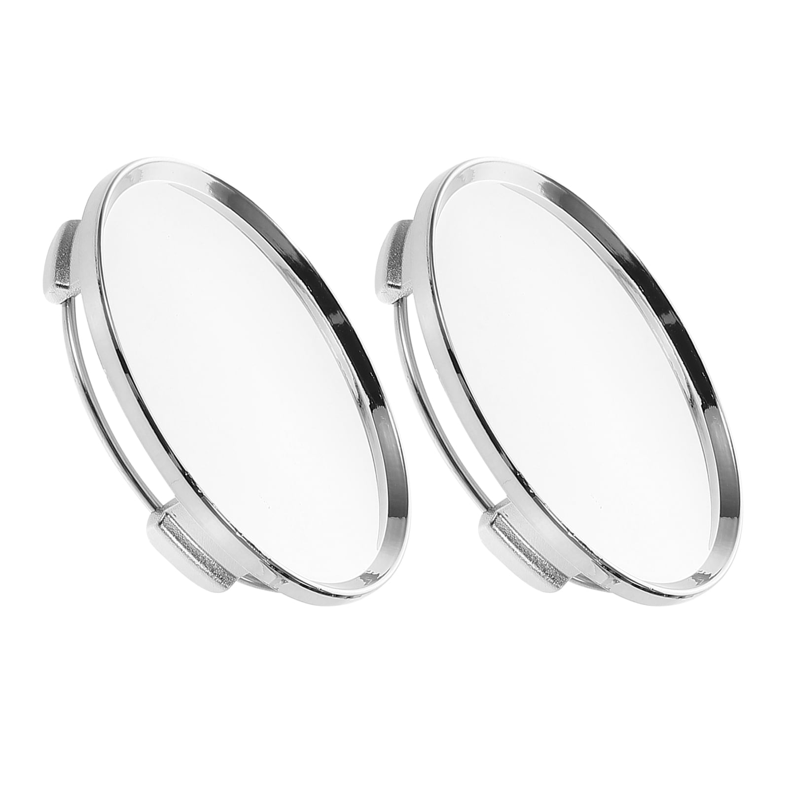 ETHZZLE 2Pcs Silver Plastic Metal Round Wheel Center Hubcaps Waterproof ...