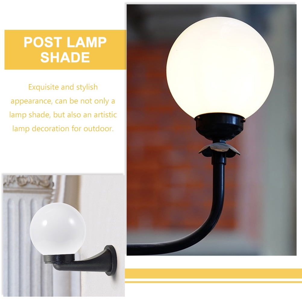 ETHZZLE 2Pcs Street Lamp Cover Acrylic Round Lampshade for Garden Lamp ...