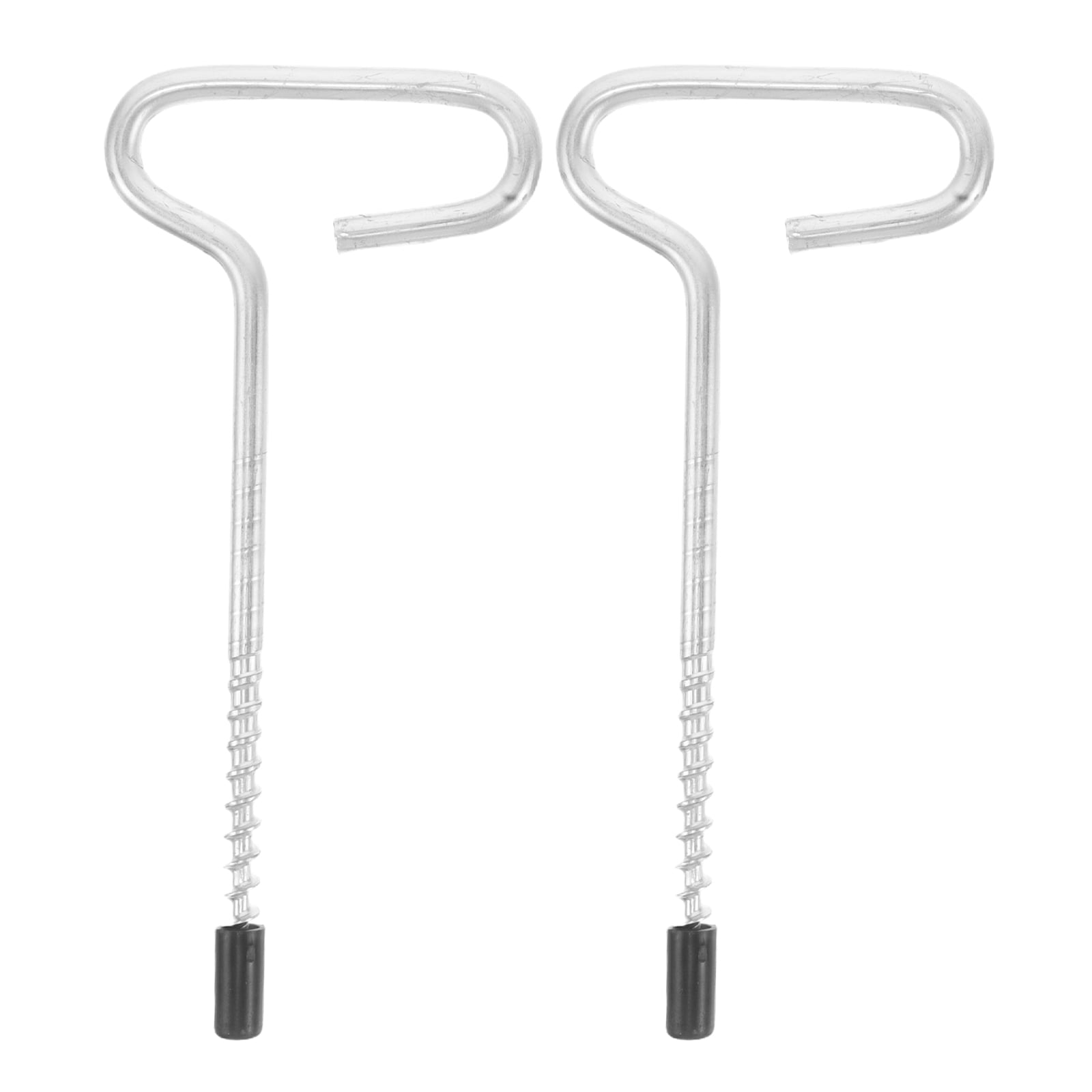 ETHZZLE 2Set Ice Anchor Ground Nail Metal Spiral for and Winter Camping ...