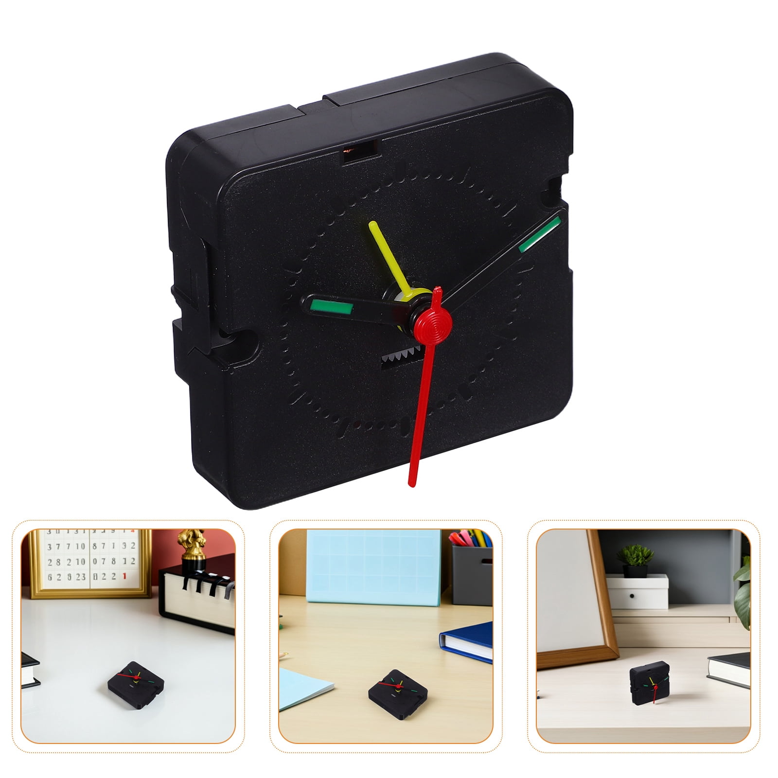 ETHZZLE 2Sets Quartz Clock Mechanism Replacement with Alarm and Ticking ...
