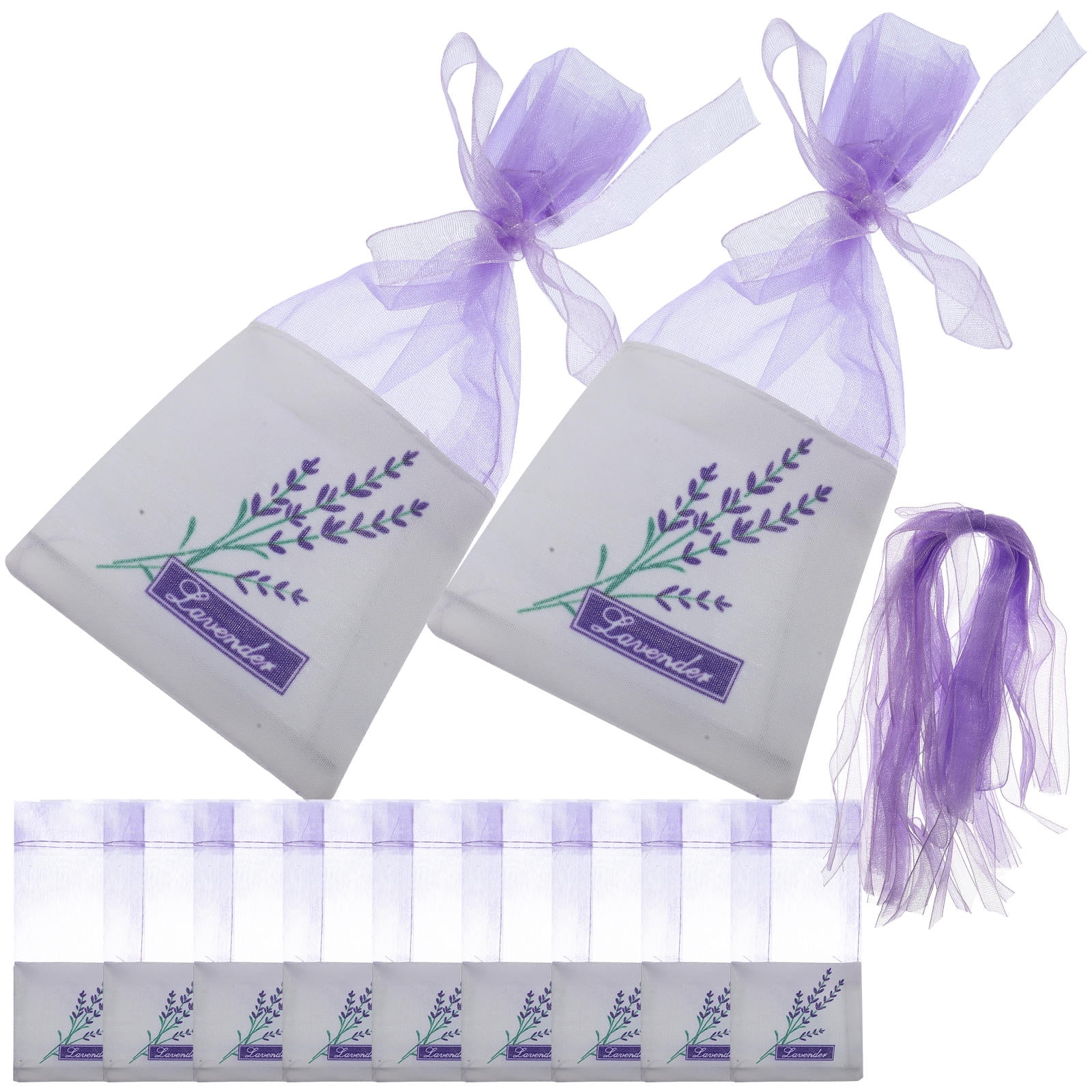 ETHZZLE 30Pcs Lavender Scented Sachets Violet Texture with Ribbon for ...