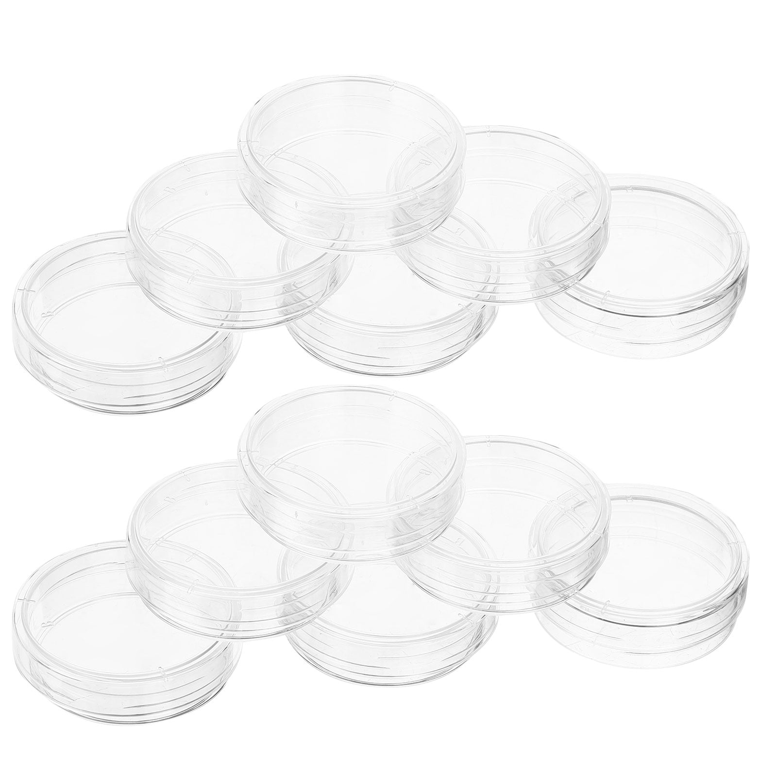 ETHZZLE 30pcs Laboratory Supply Petri Dish with Transparent Plastic Lid ...
