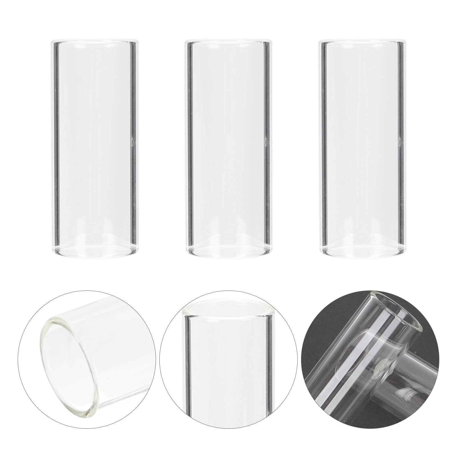 ETHZZLE 3Pcs Durable Guitar Finger Protectors Transparent Glass Covers ...