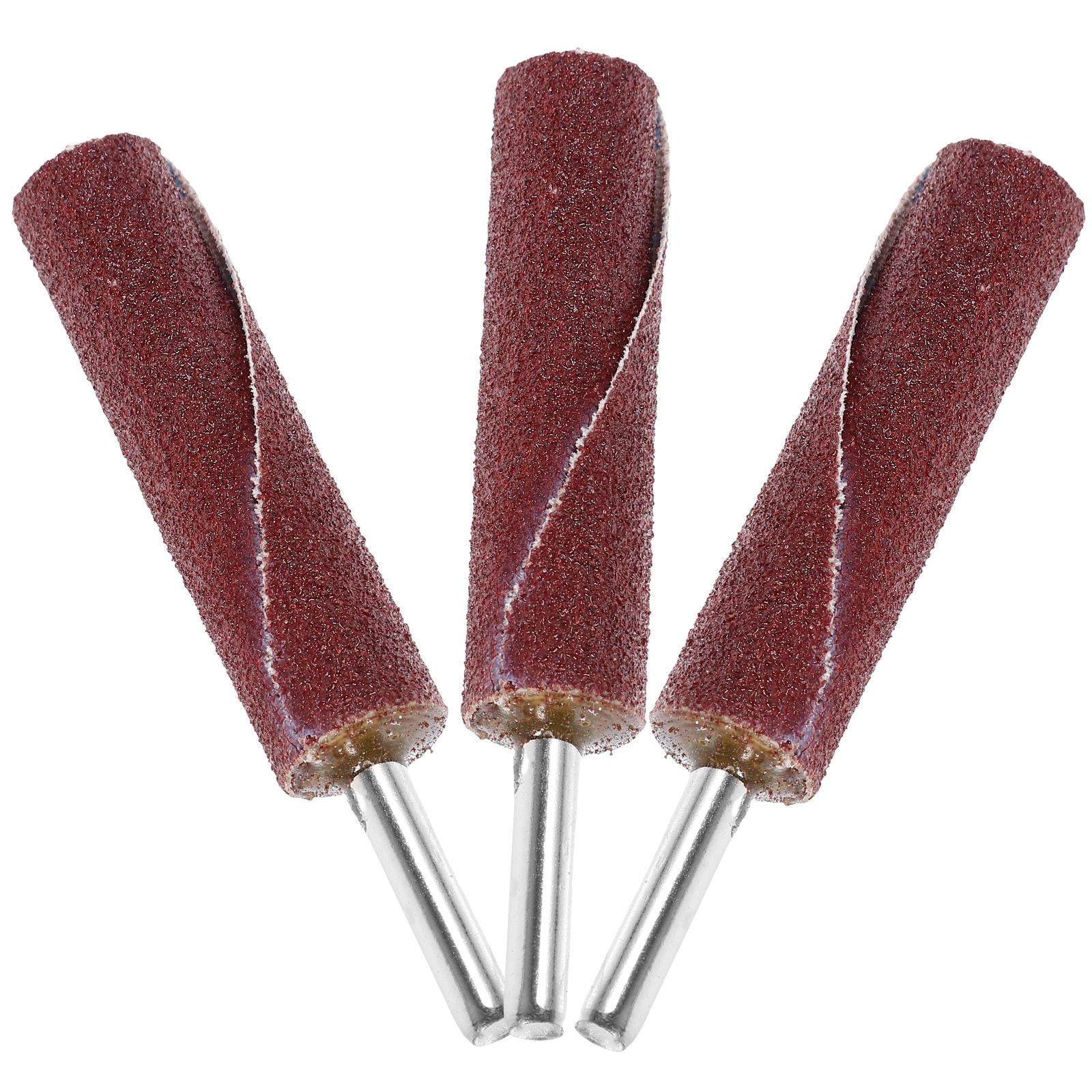ETHZZLE 3Pcs Sanding Drum Sanding Tool Dark Red Sandpaper Hobbyist Wood ...
