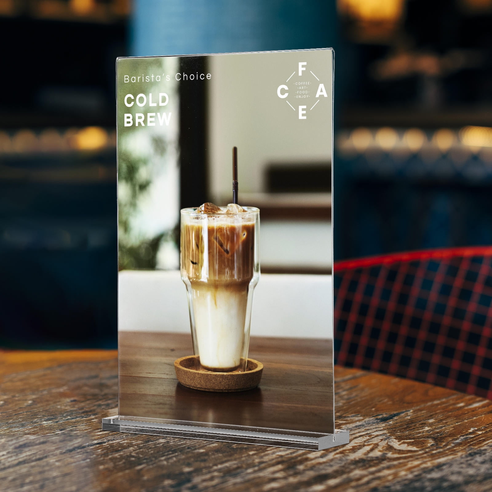 ETHZZLE 3pcs Store Restaurant Sign Holders Clear Brochure Holders ...