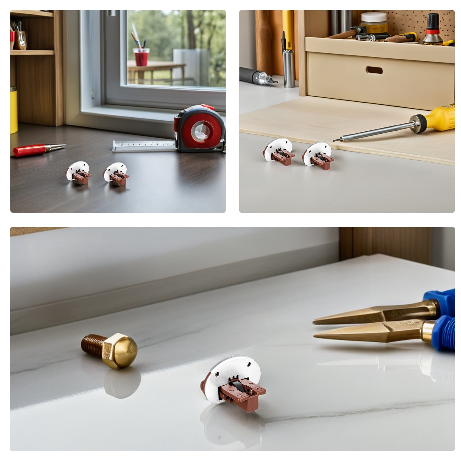 ETHZZLE Drawer Slides Kit - Smooth Sliding Repair for Furniture with ...