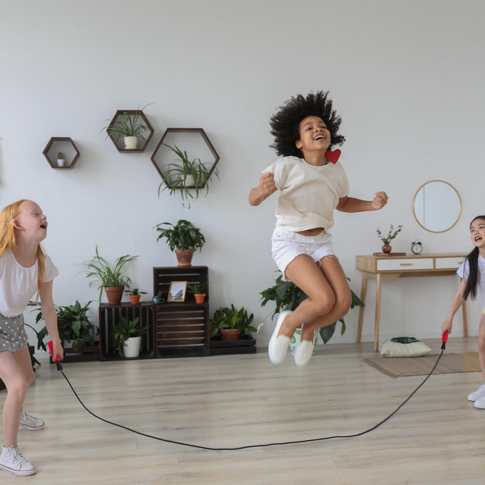 ETHZZLE 4Pcs Easy to Use Jump Rope with Sponge Handles for School and ...