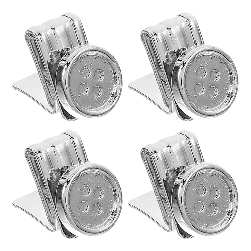 ETHZZLE 4Pcs Metal Overall Buckles Replacement No Sew Adjustable Clips ...