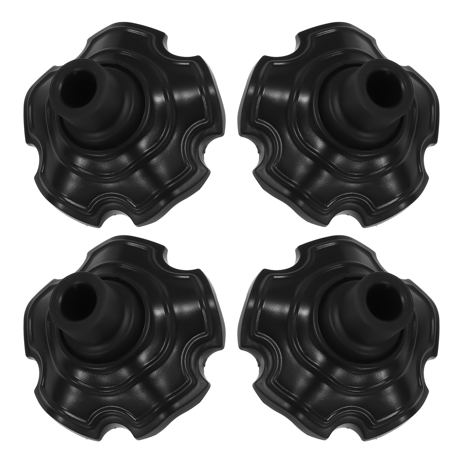 ETHZZLE 4Pcs Outdoor Chair Foot Caps Plastic Black Stabilization ...