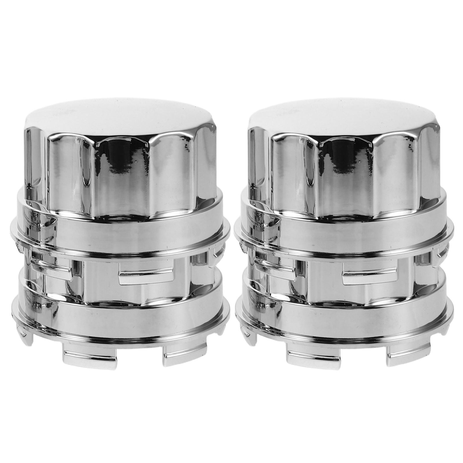 ETHZZLE 4Pcs Plated Silver Atv Wheel Hub Caps for Motorcycle with ...