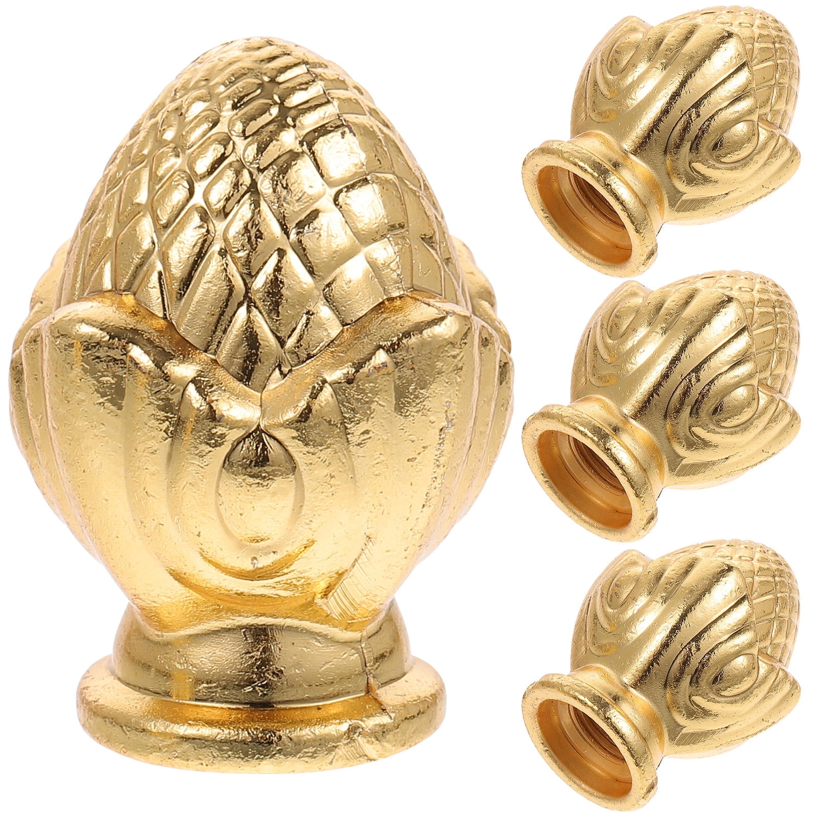 ETHZZLE 4Pcs Zinc Alloy Lamp Finial Caps for Table Floor Lamp Elegant ...